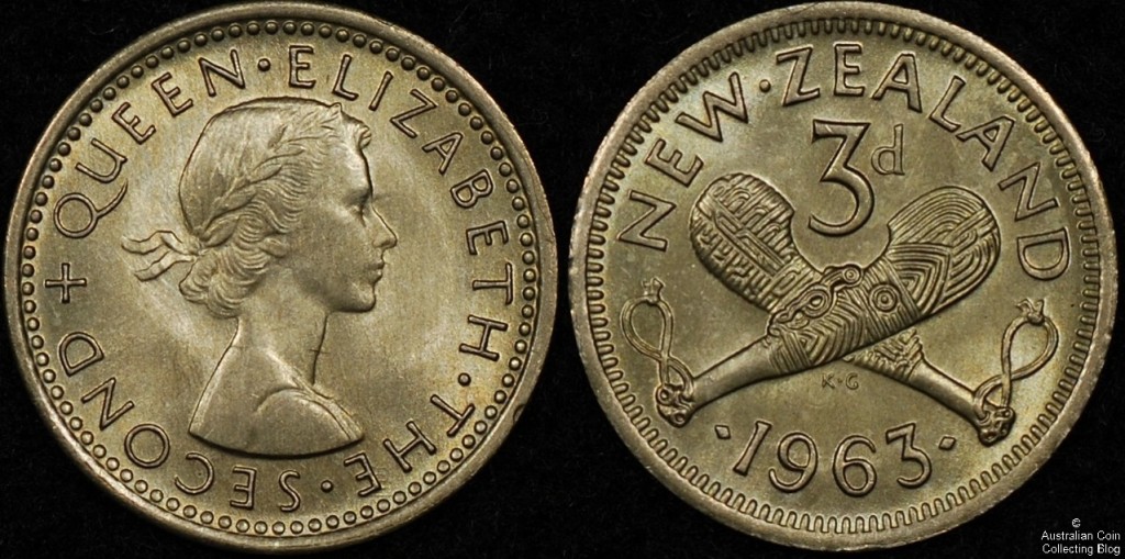 New Zealand 1963 3d UNC – Our Coin Catalog