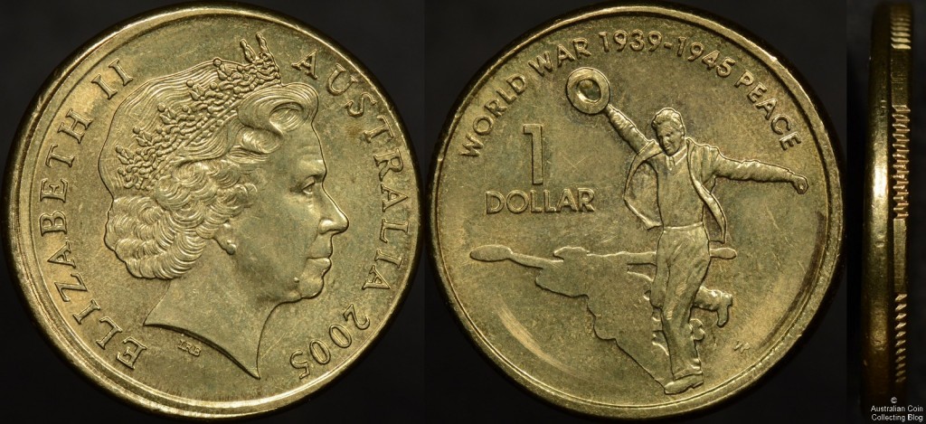 Australia 2005 Dancing Man Dollar Partial Collar Error – Our Coin Catalog