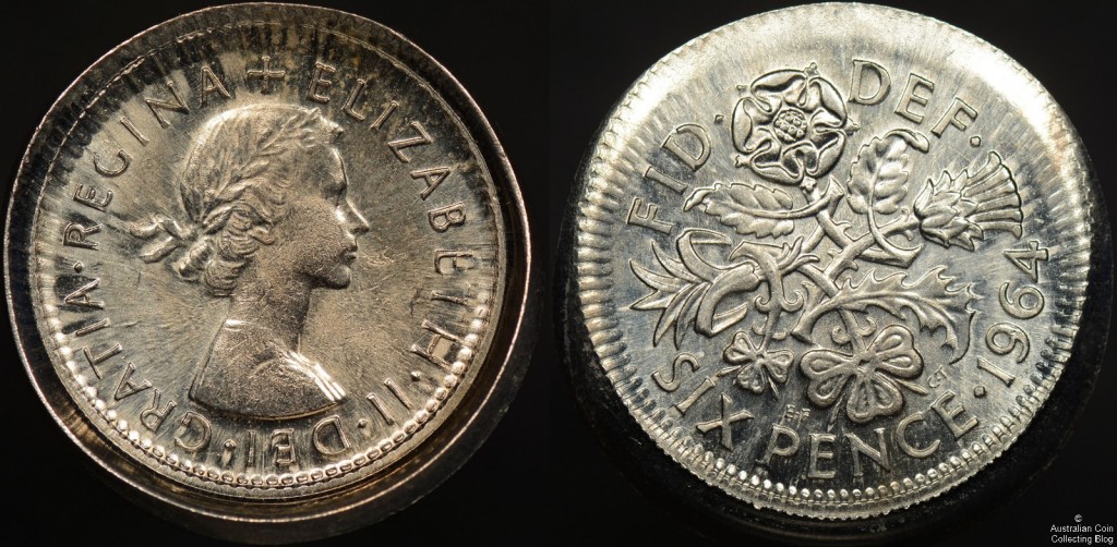 Great Britain 1964 Sixpence Die Cap Error – Our Coin Catalog