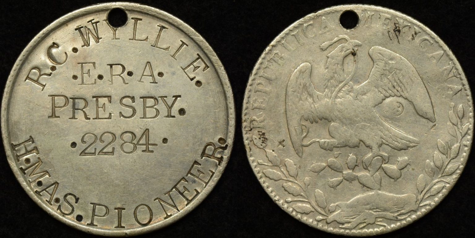 Australian World War 1 Navy Identity Tag – R.C. WYLLIE 2284 HMAS ...